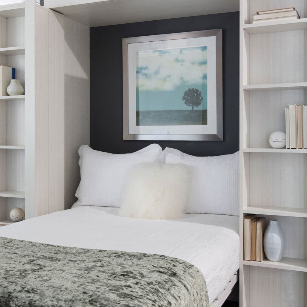 Anatomy of a Murphy Bed with Shelves | More Space Place
